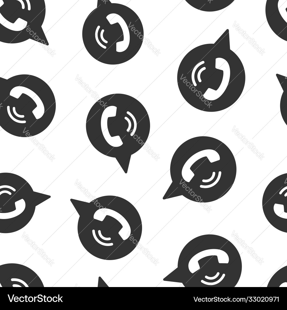 Mobile phone icon in flat style telephone talk Vector Image