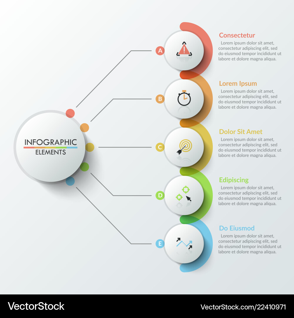 Modern infographic design template Royalty Free Vector Image