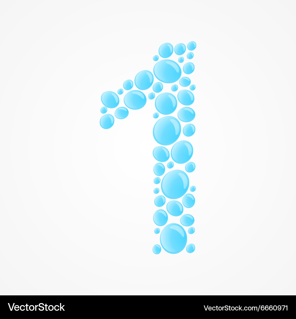 Number 1 Royalty Free Vector Image - VectorStock