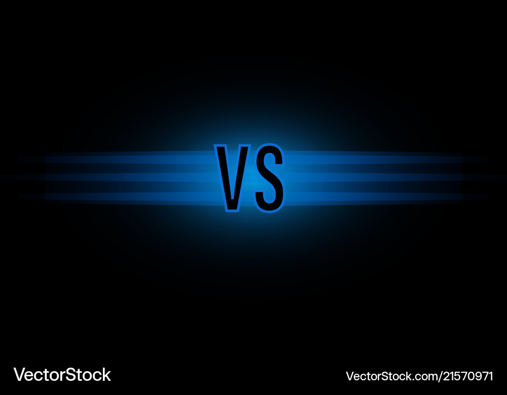 Versus screen design Royalty Free Vector Image