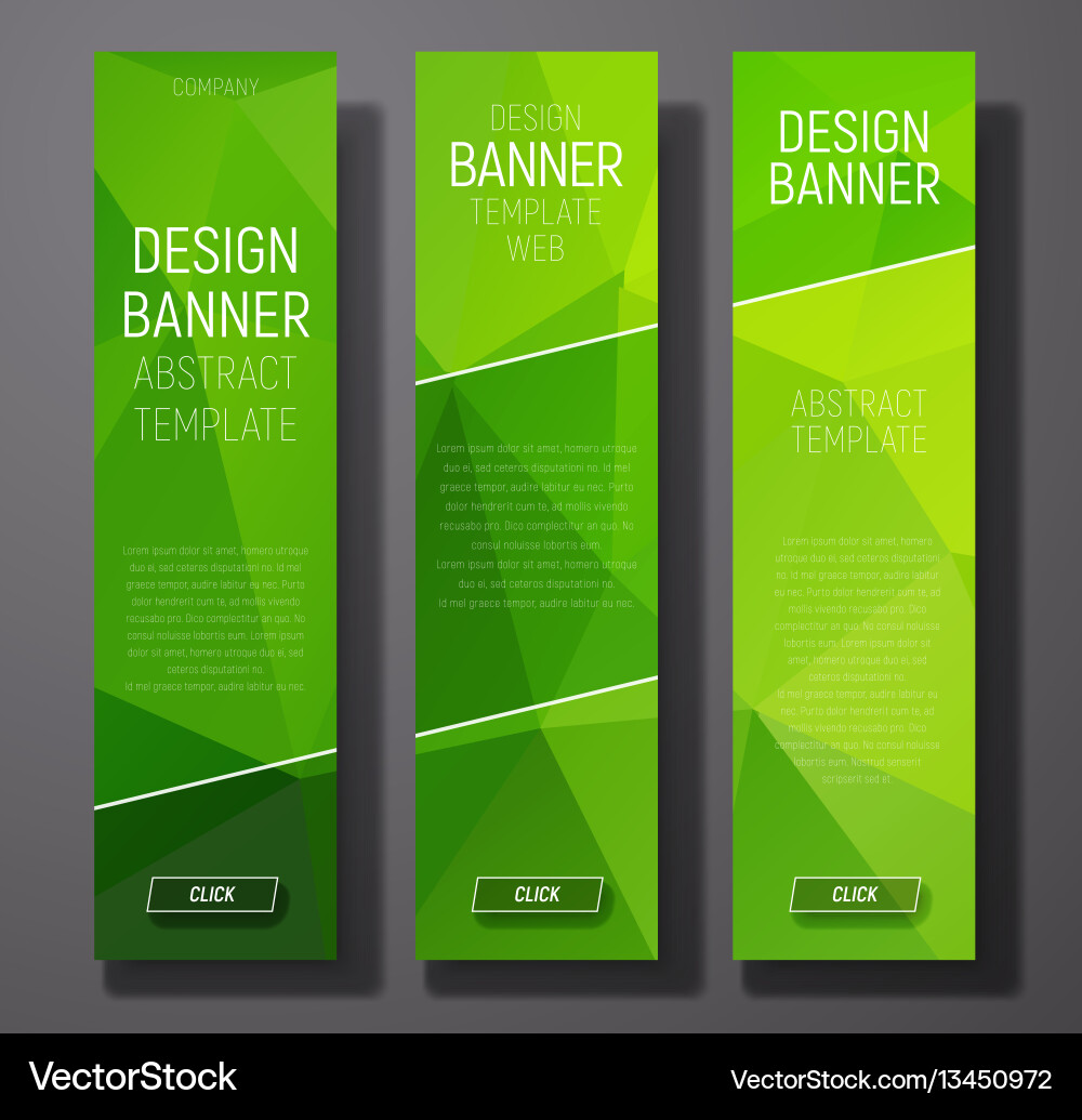 Banner polygon template vertical 01-12 Royalty Free Vector
