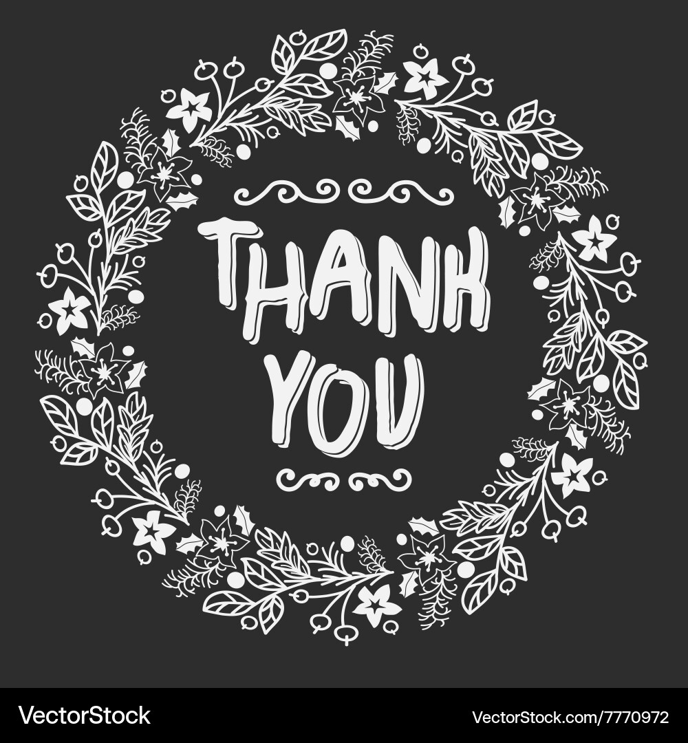 Card thank you Royalty Free Vector Image - VectorStock