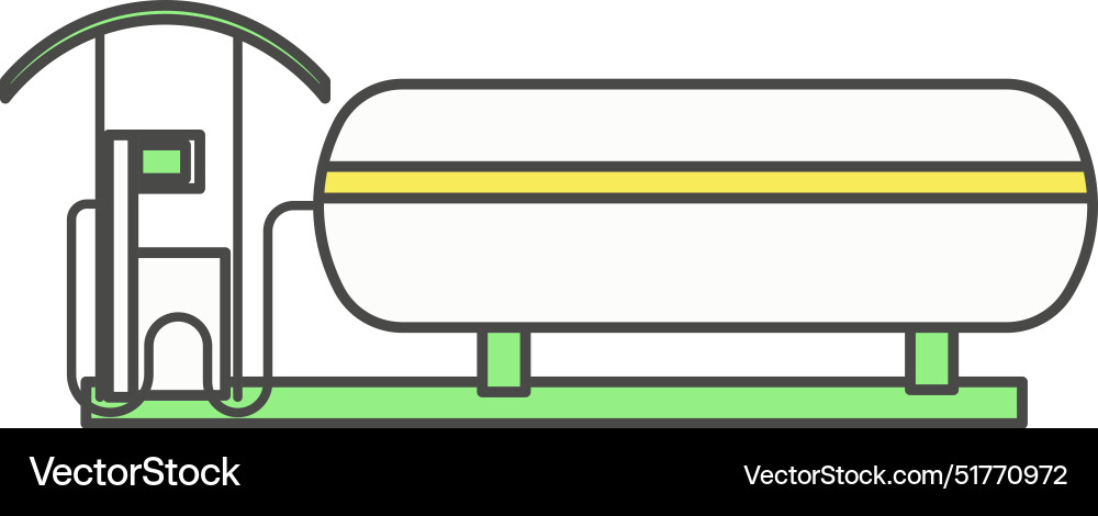 Fueling truck icon isolated Royalty Free Vector Image