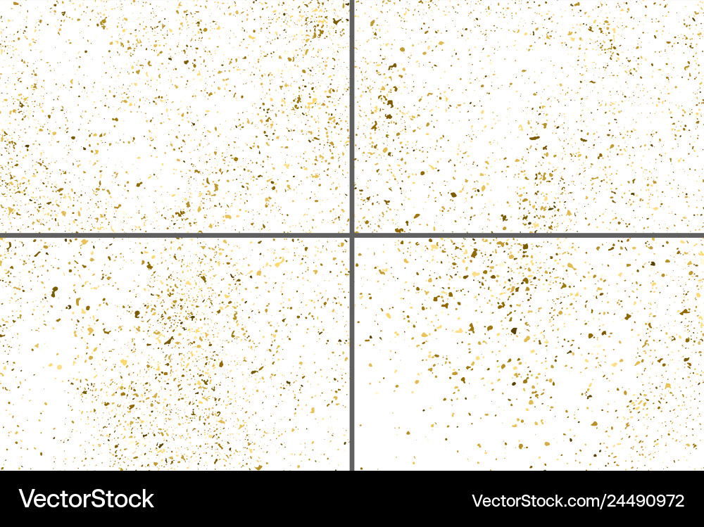 Gold Glitzer Textur Set Design Element Lizenzfreier Vektor