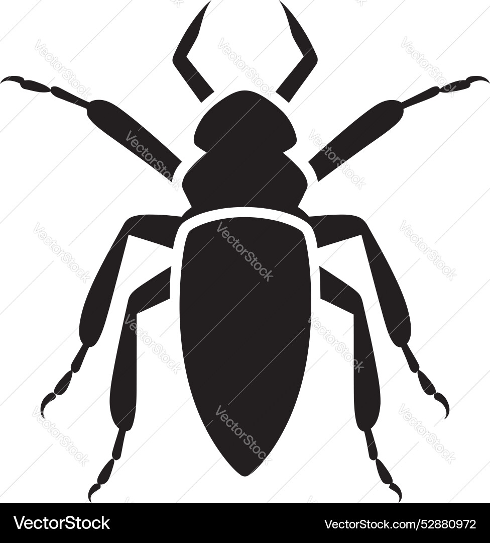 Insect colony emblem wooden invaders logo Vector Image