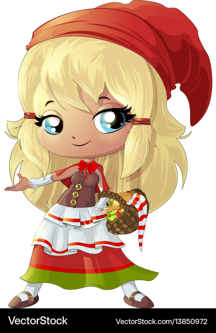 Little red riding hood Royalty Free Vector Image