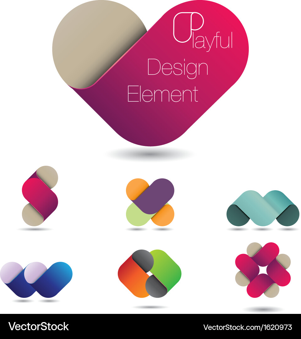 Colorful Geometric Shapes Royalty Free Vector Image