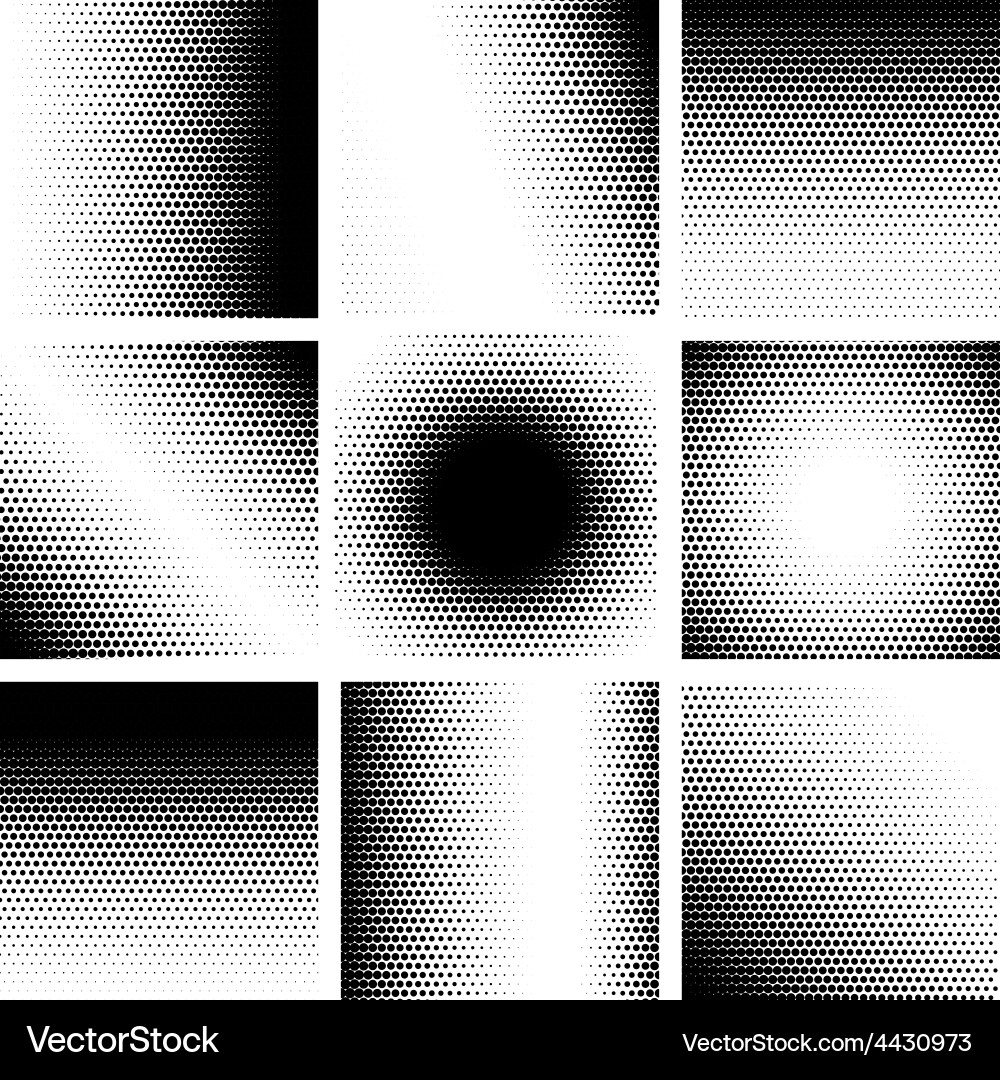 Halftone dots pattern Royalty Free Vector Image