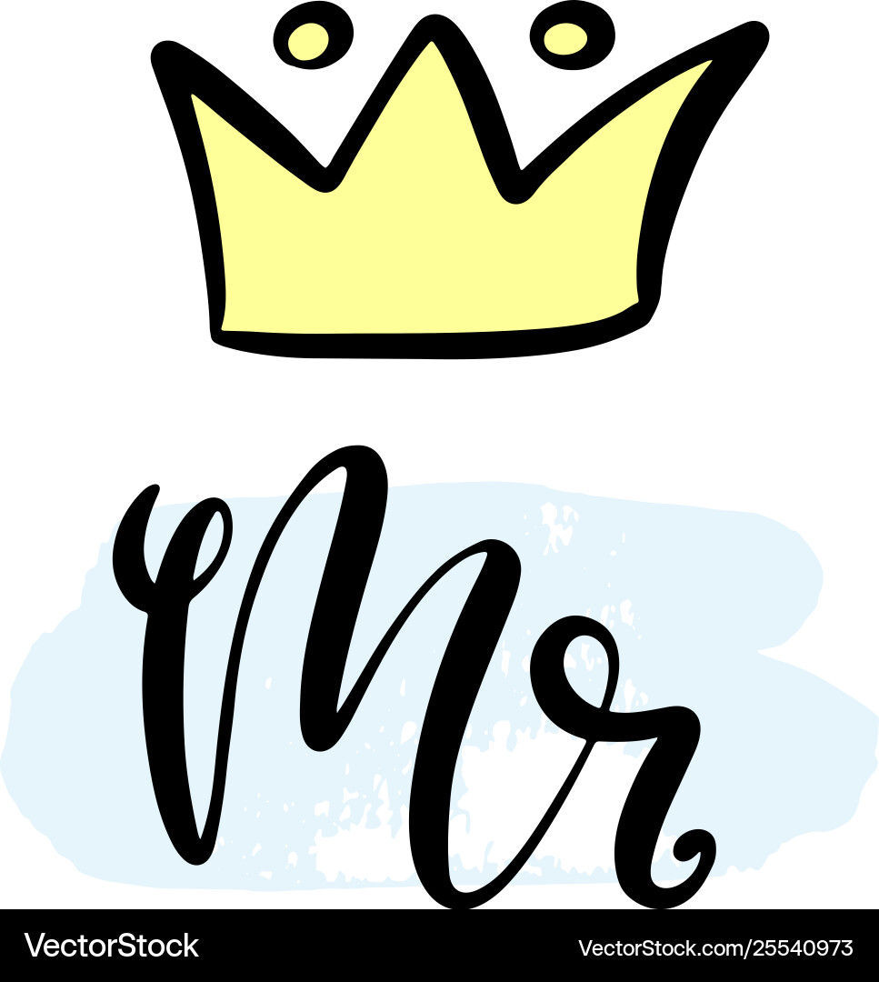 Mr und Mrs Design für Hochzeitskarte Lizenzfreier Vektor