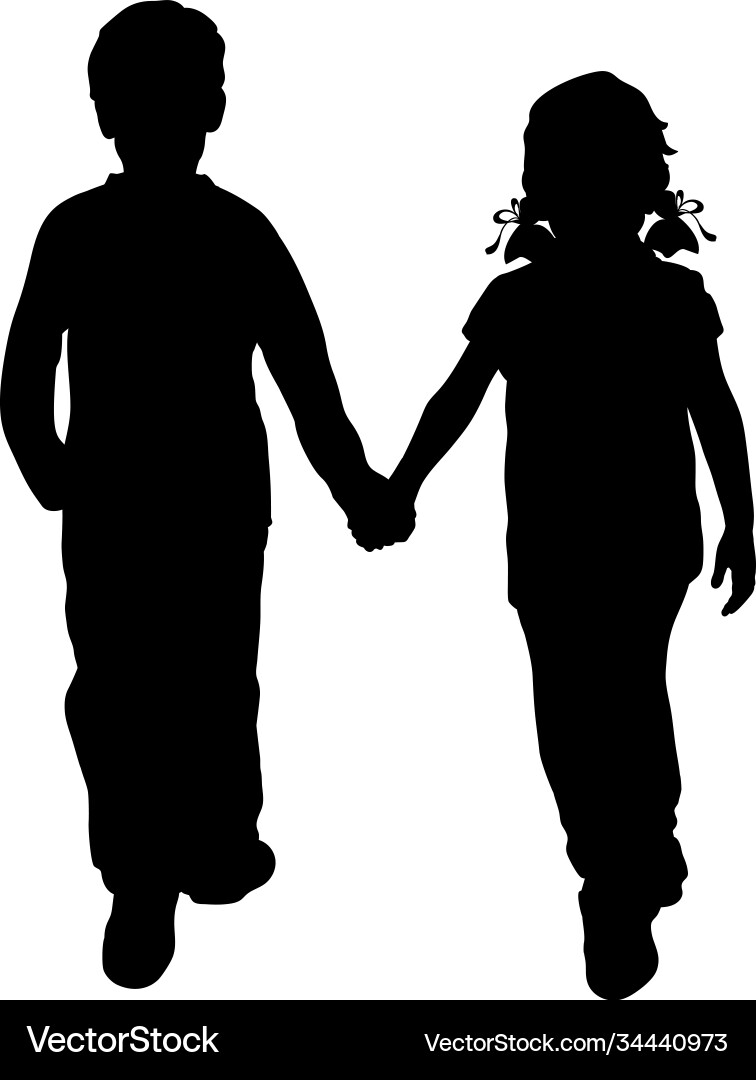 Boy And Girl Back To Back Logo