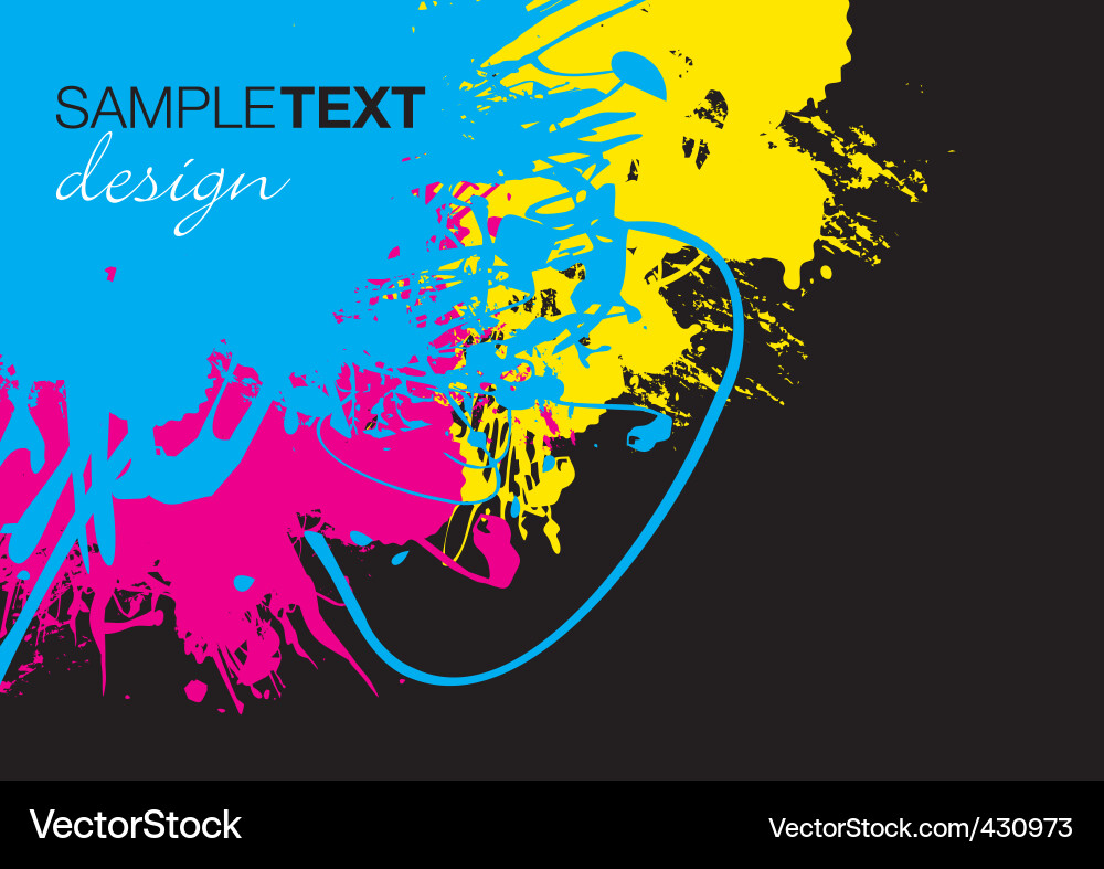 Splash corner Royalty Free Vector Image - VectorStock