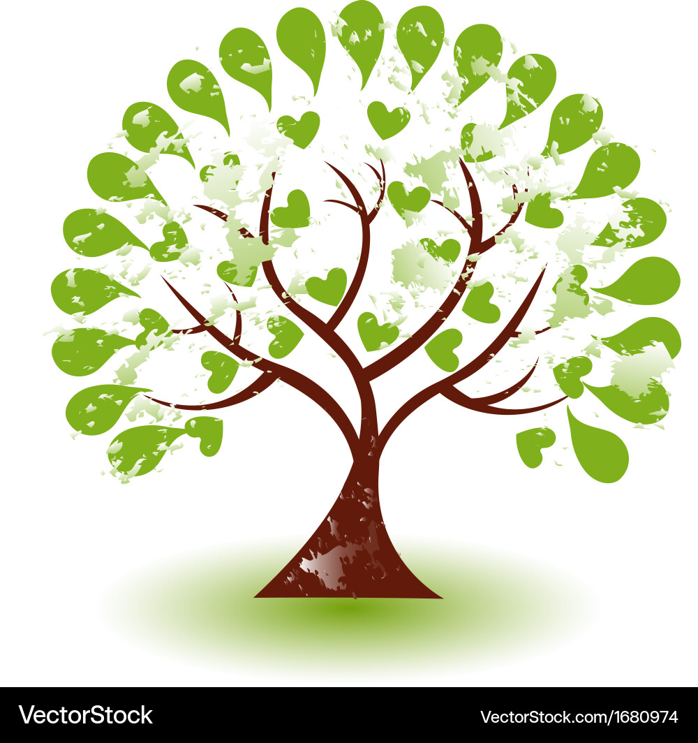 Grunge tree Royalty Free Vector Image - VectorStock