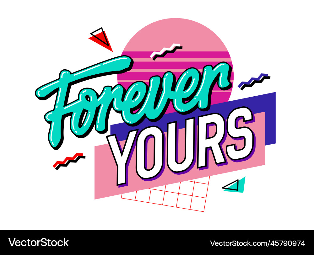 Isolated design element in bright vivid colors Vector Image