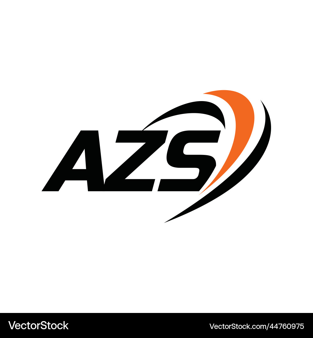 Azs monogram logo Royalty Free Vector Image - VectorStock