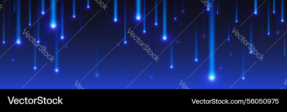 Blue tech rain background Royalty Free Vector Image