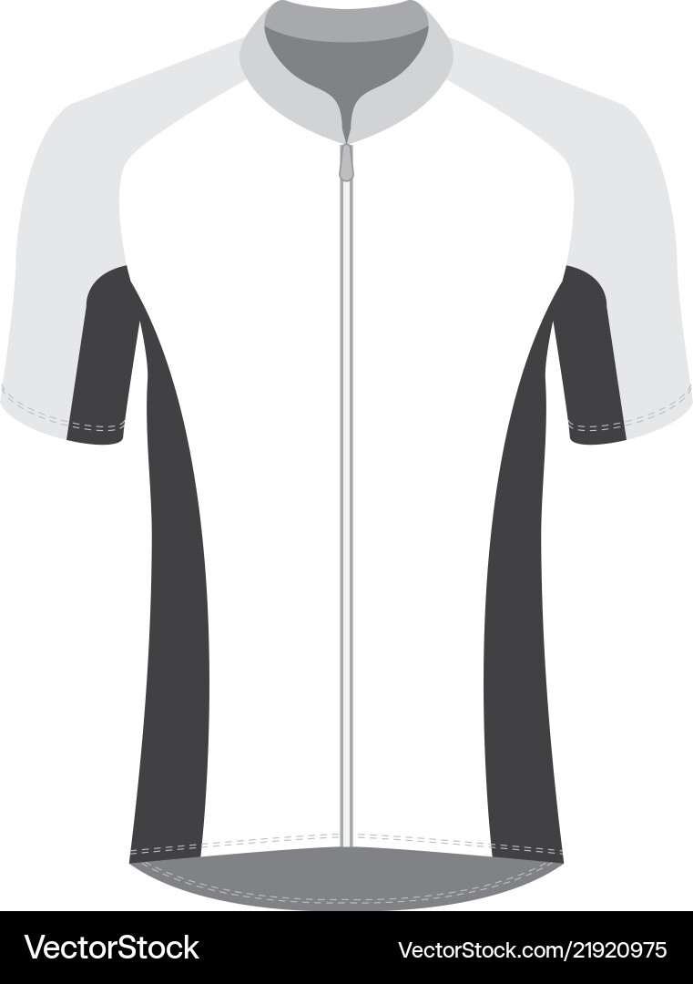 Cycling Jersey Mockup Royalty Free Vector Image