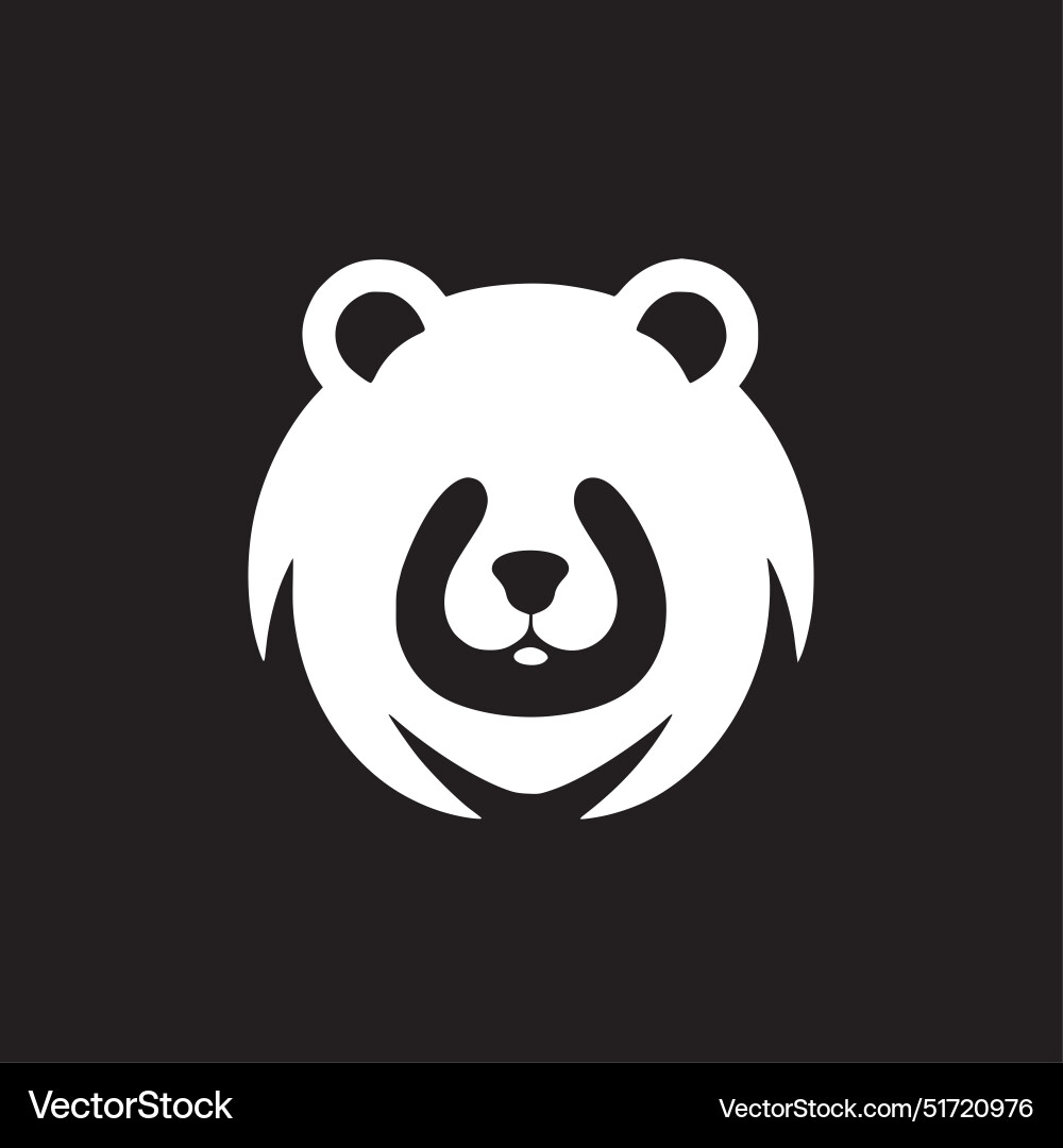 Bear - minimalist and simple silhouette Royalty Free Vector