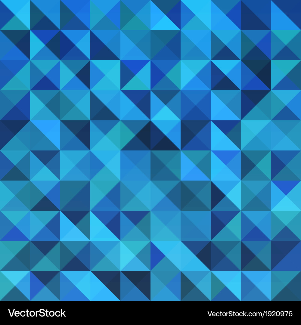 Blue Geometric Triangle Pattern Royalty Free Vector Image