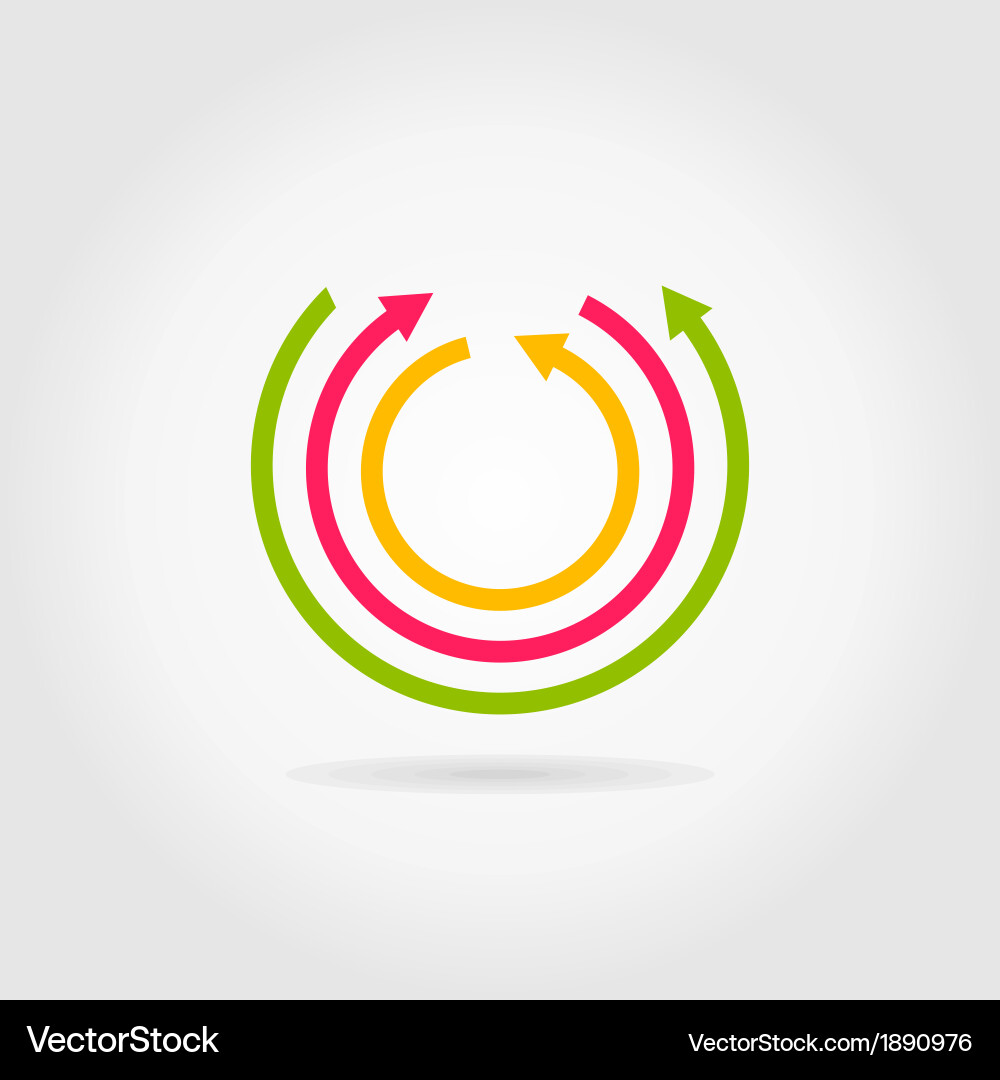 Circular Arrow Icon Royalty Free Vector Image - VectorStock