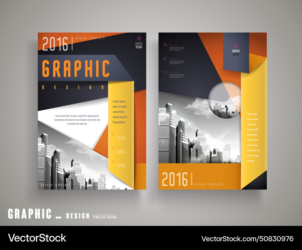 Flyer or cover design Royalty Free Vector Image