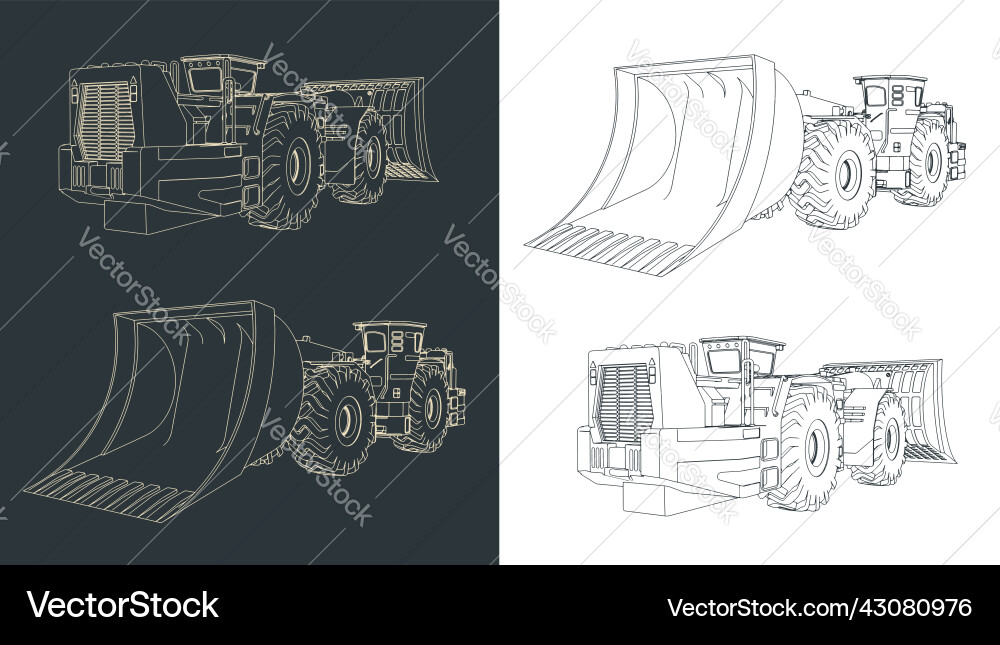 Heavy loader Royalty Free Vector Image - VectorStock