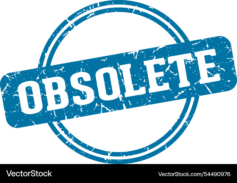 Obsolete stamp Royalty Free Vector Image - VectorStock