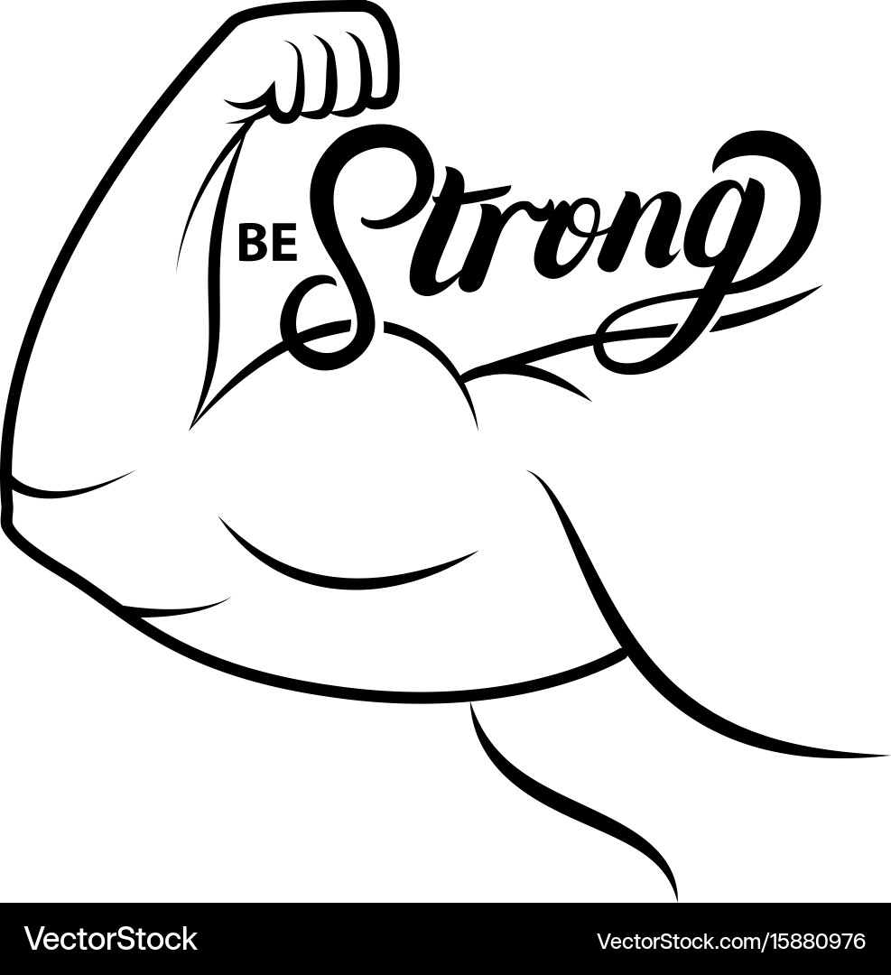 Starker Arm Icon Lizenzfreies Vektorbild - VectorStock