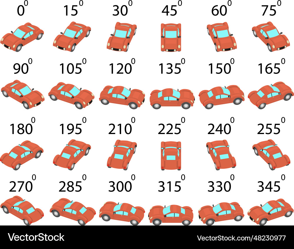 24 Vintage Racing Cars - Various Angles Royalty Free Vector