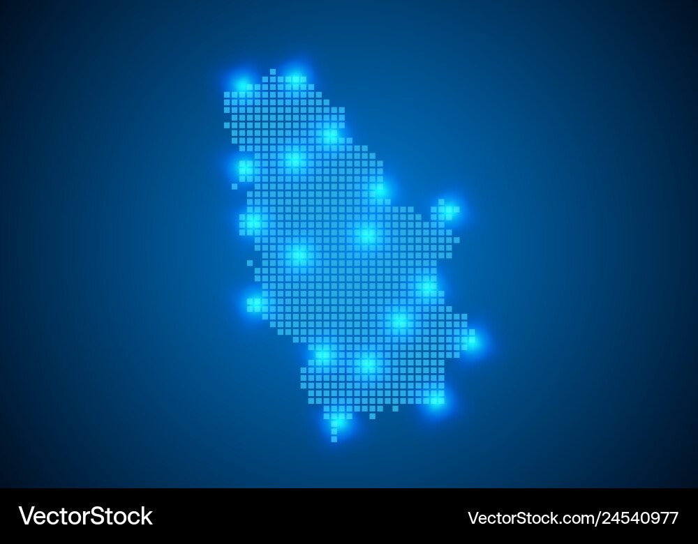 Abstrakter blauer Hintergrund mit Karte Internet-Linie