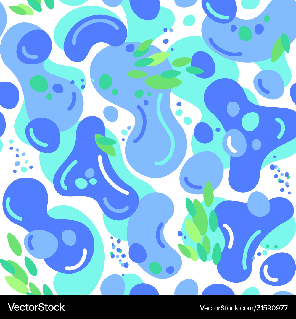 Colorful fluid fun bubbles background Royalty Free Vector