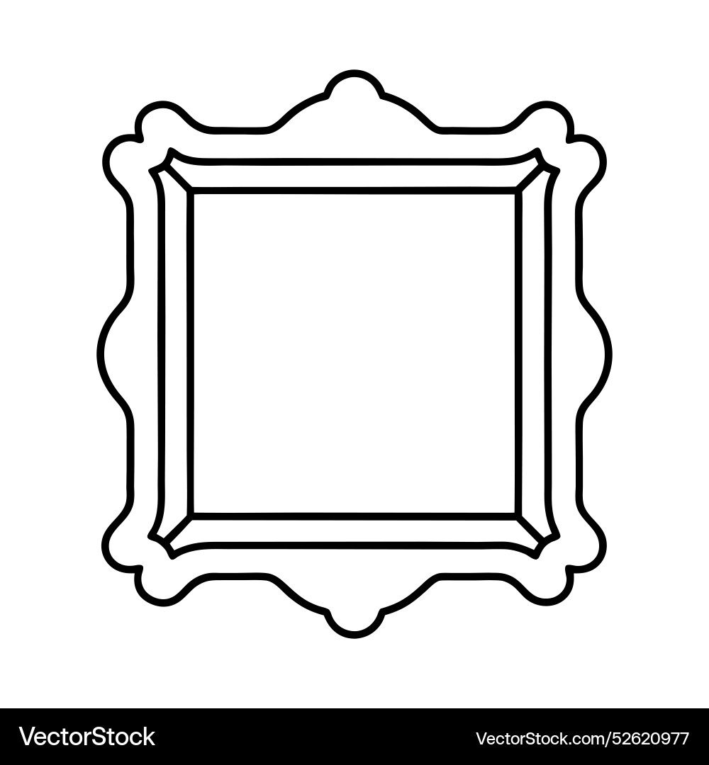 Frame silhouette Royalty Free Vector Image - VectorStock
