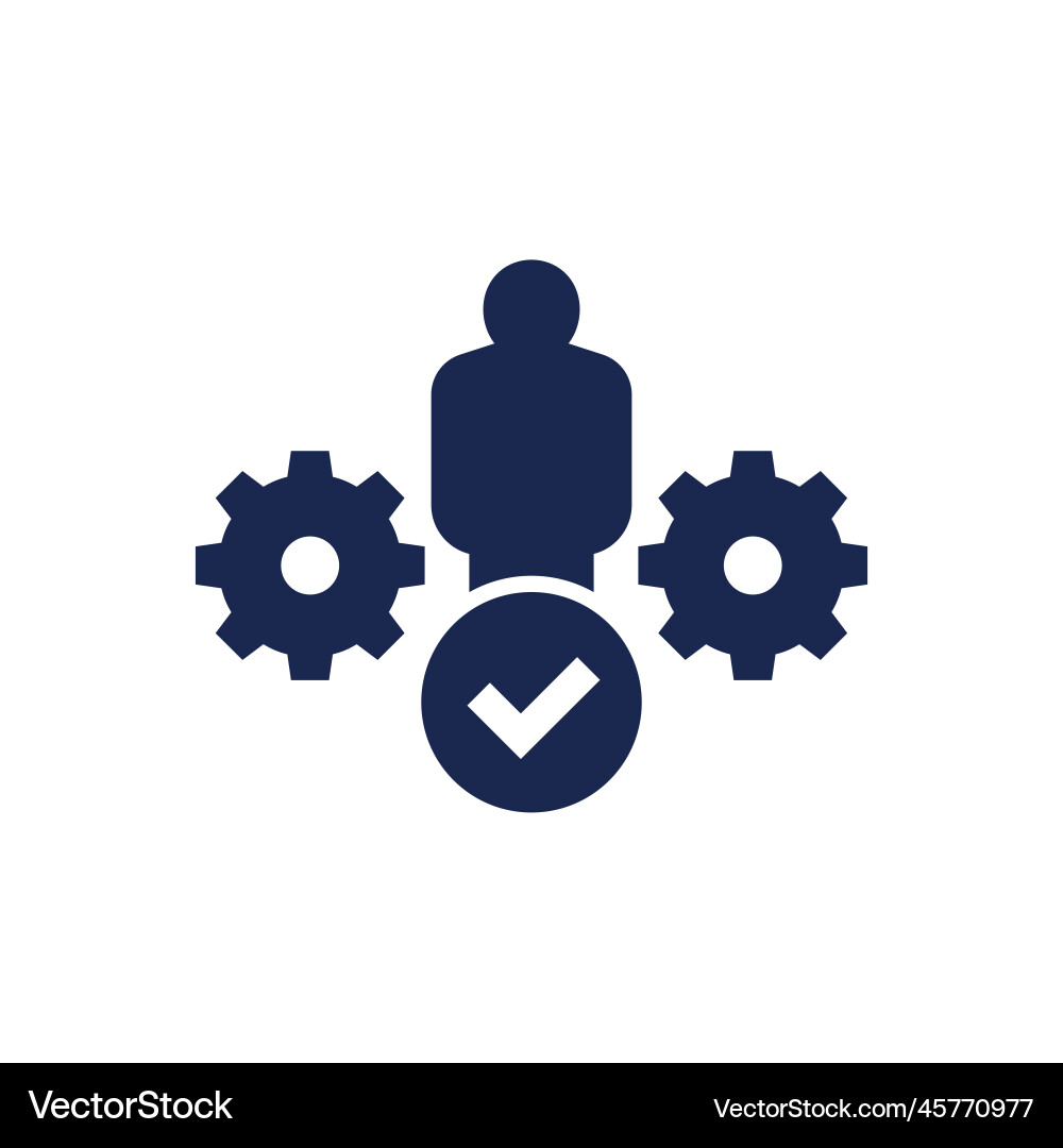 Hrm icon human resource management Royalty Free Vector Image