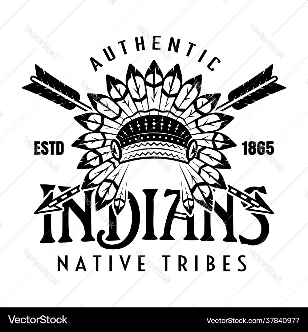 Native american indians apache tribe Royalty Free Vector