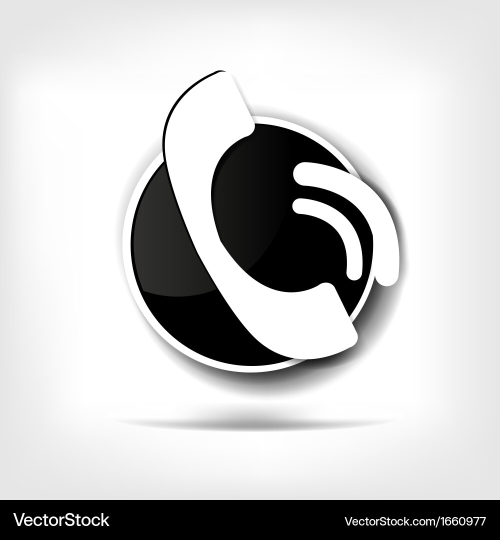 Phone web icon Royalty Free Vector Image - VectorStock