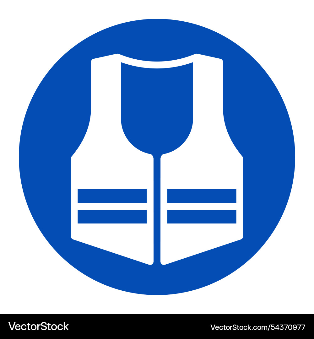 Safety vest jacket security and worker uniform Vector Image