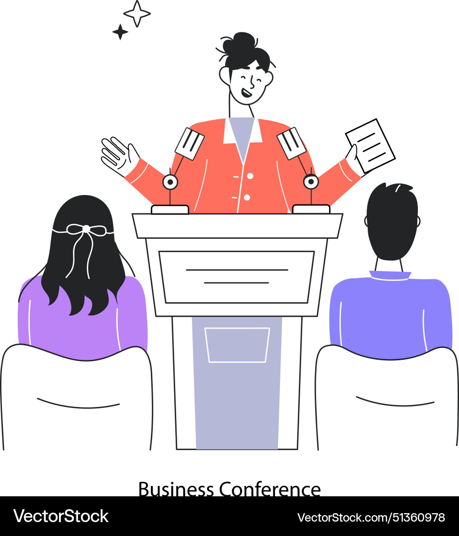 Business conference Royalty Free Vector Image - VectorStock