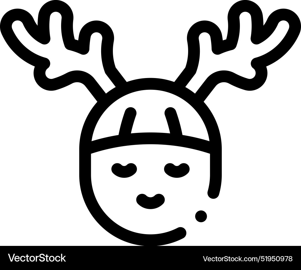 Celtic icon thin linear style design isolated Vector Image