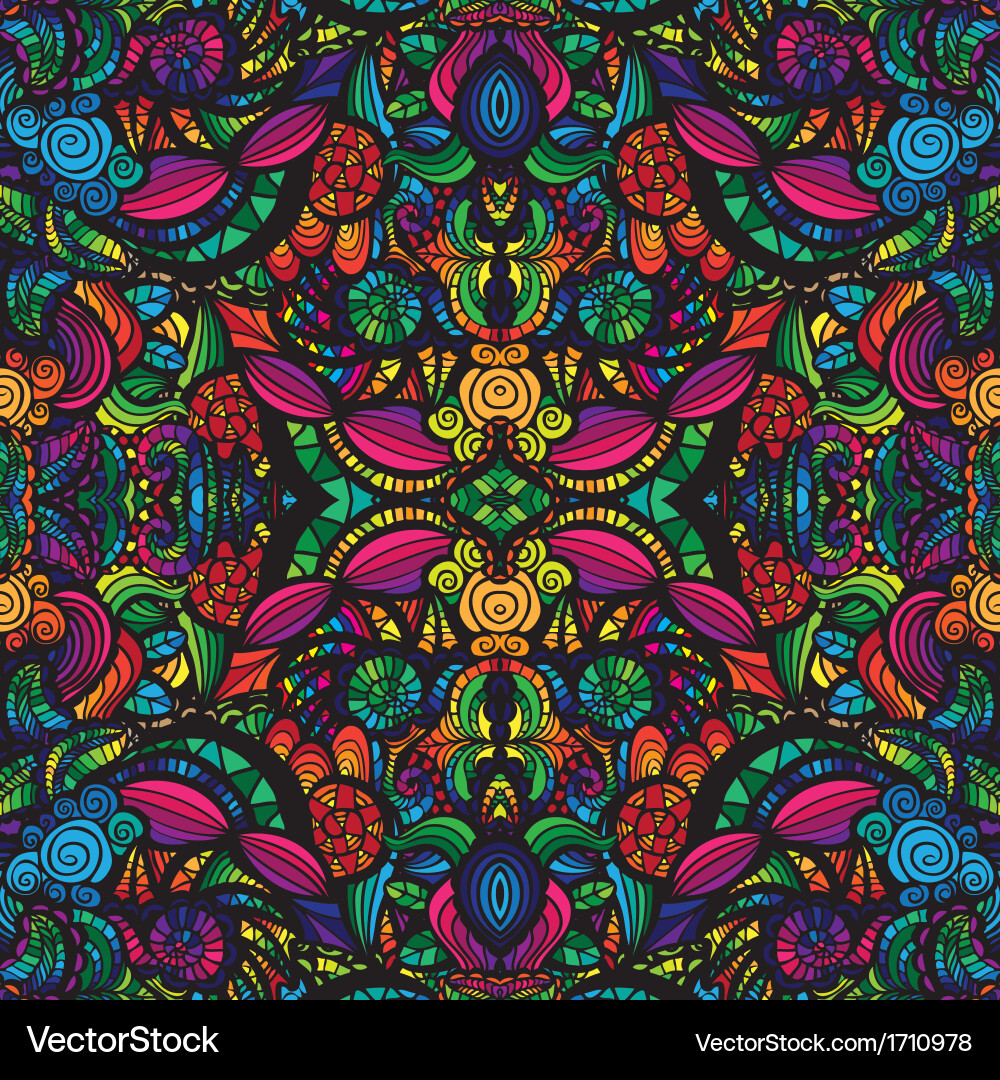 Hand drawn seamless pattern Royalty Free Vector Image