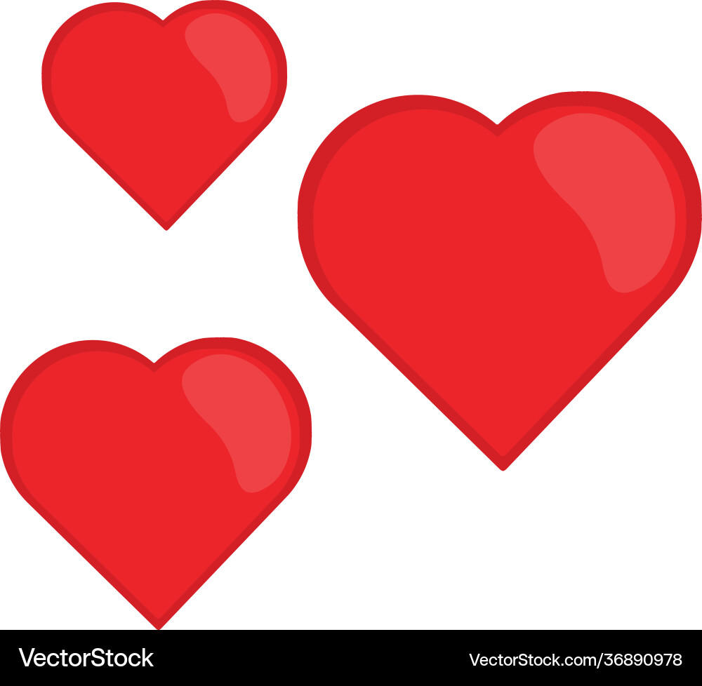 Hearts shapes Royalty Free Vector Image - VectorStock