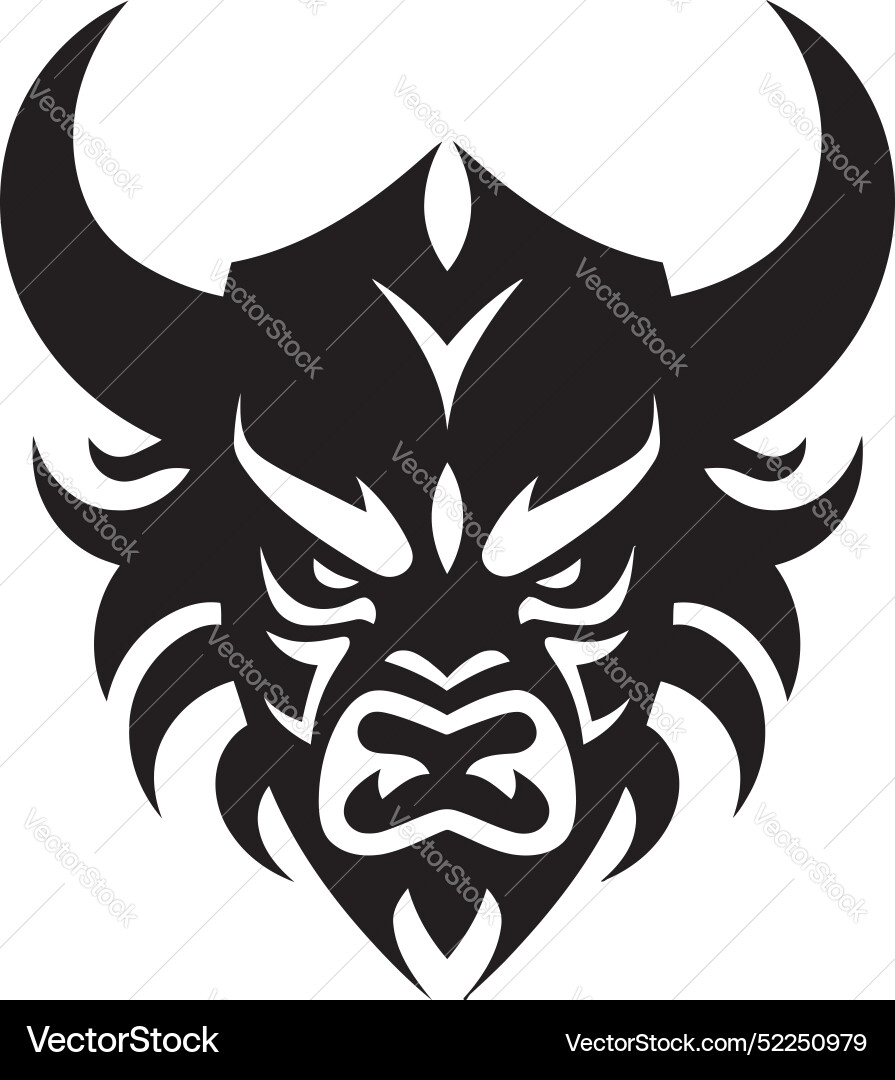 Elegant oni sleek black logo design for a modern Vector Image