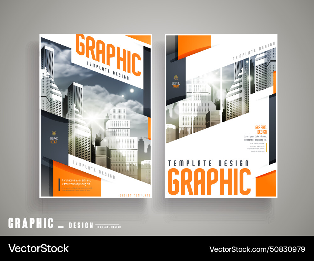 Flyer or cover design Royalty Free Vector Image