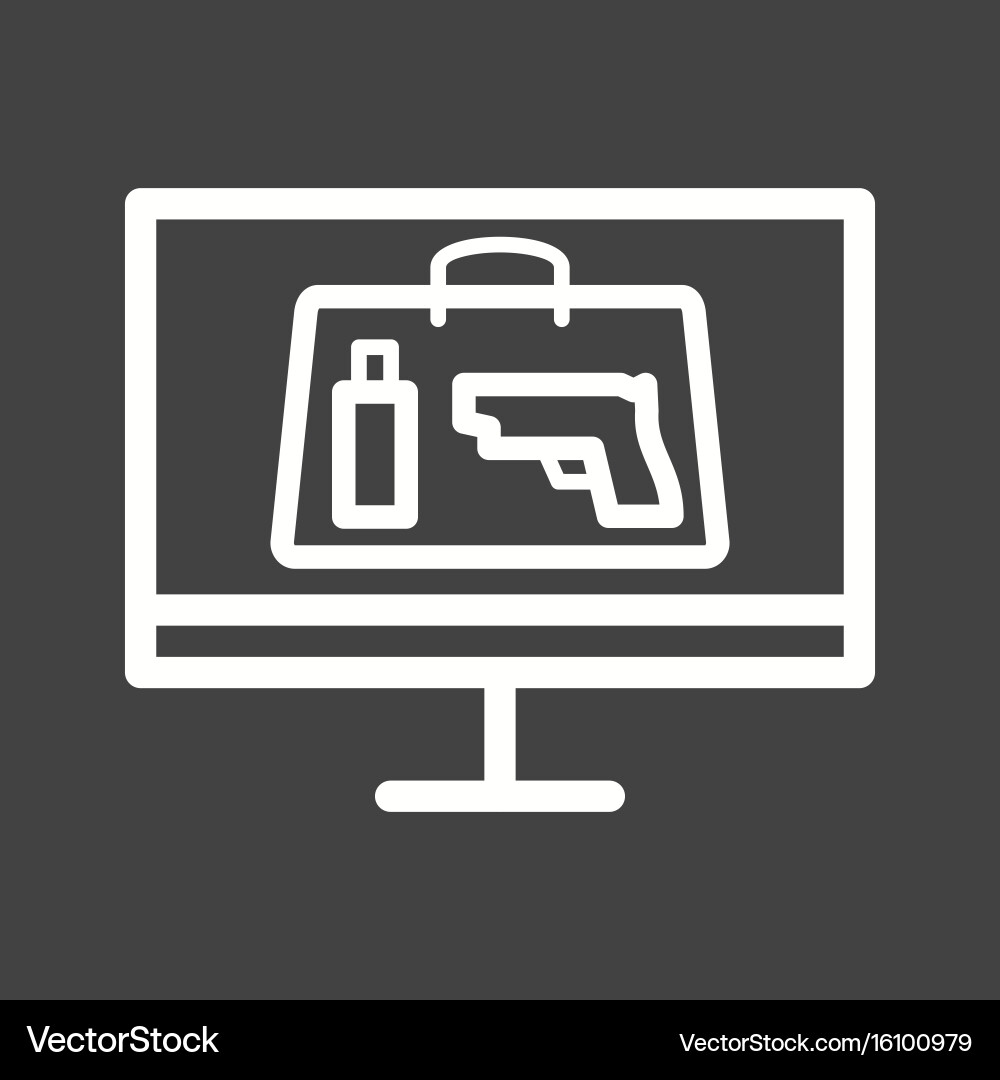 Luggage inspection Royalty Free Vector Image - VectorStock