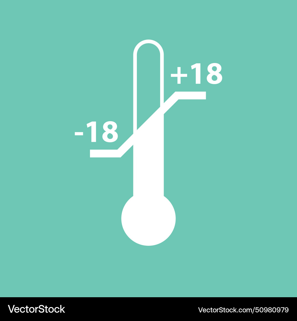 Temperature limitation packaging sign icon Vector Image