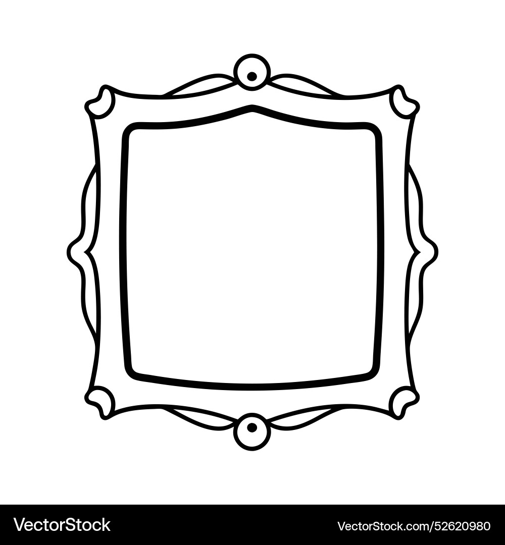 Frame silhouette Royalty Free Vector Image - VectorStock
