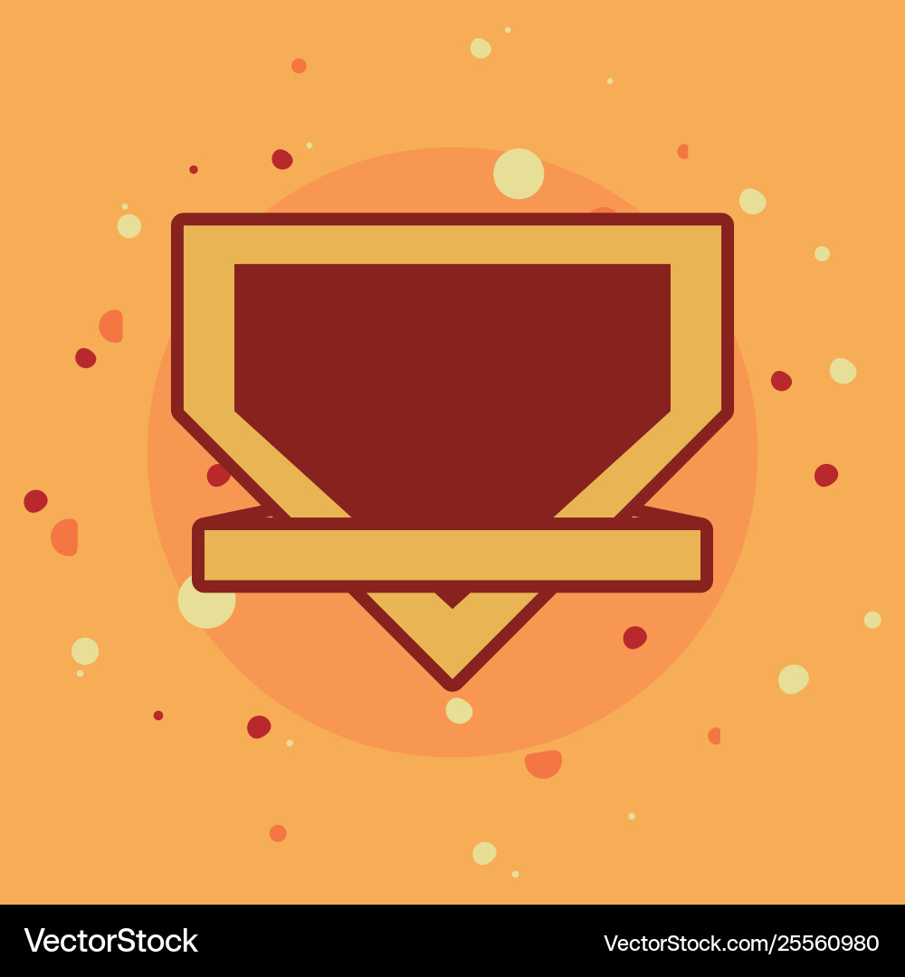 Shield ribbon banner Royalty Free Vector Image