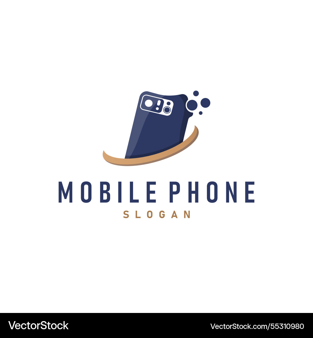 Smartphone logo communication electronic device Vector Image