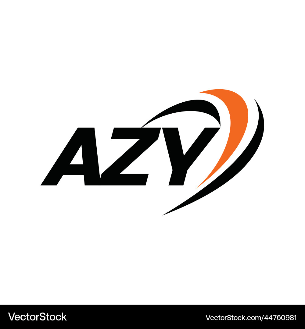Azy monogram logo Royalty Free Vector Image - VectorStock