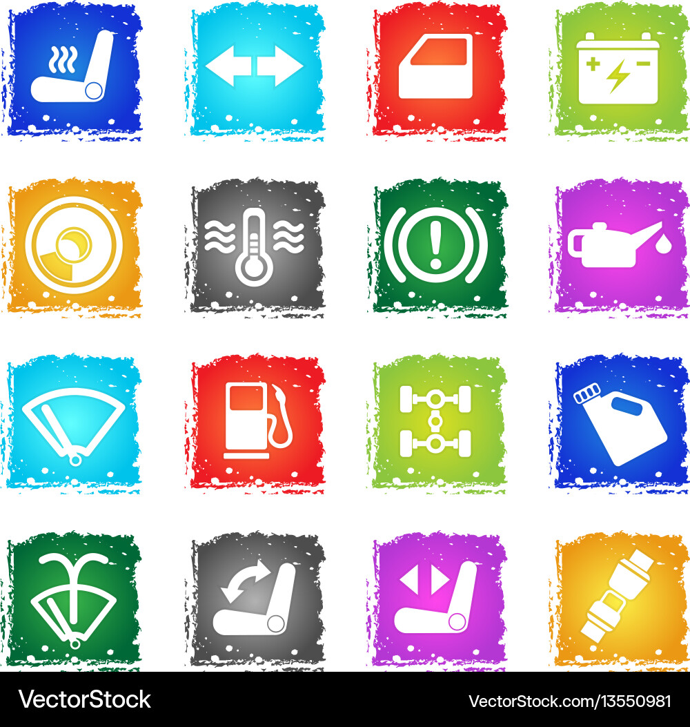 Car interface sign Royalty Free Vector Image - VectorStock