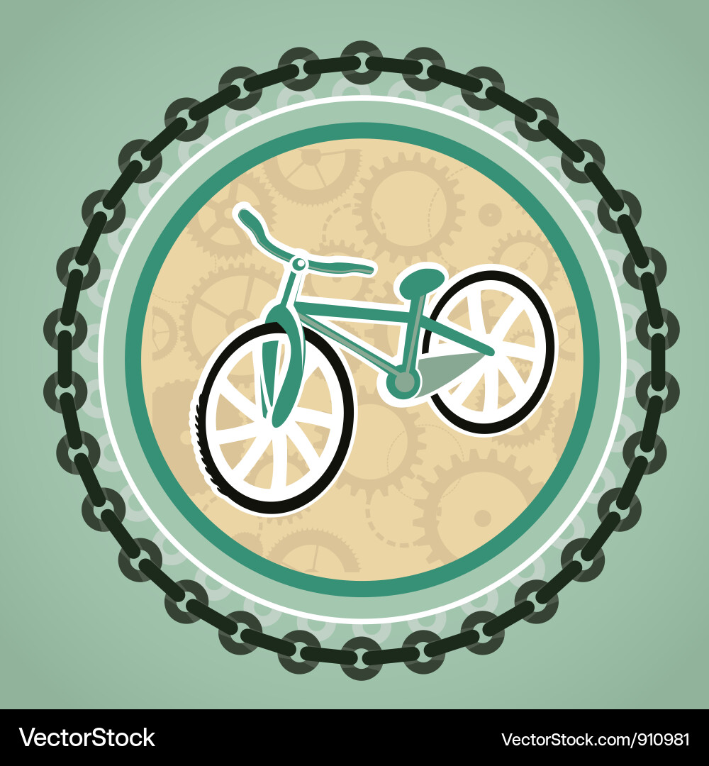 Card with bicycle Royalty Free Vector Image - VectorStock
