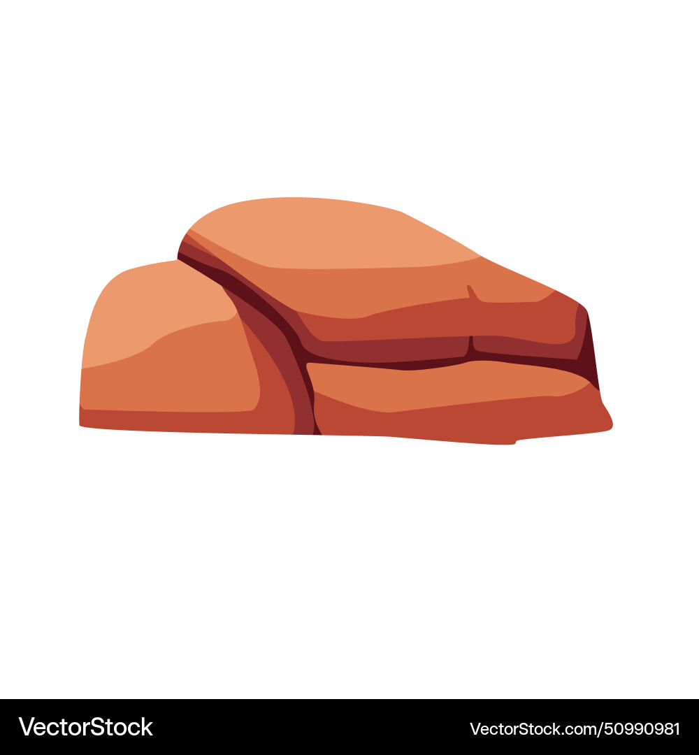 Desert rock design template Royalty Free Vector Image
